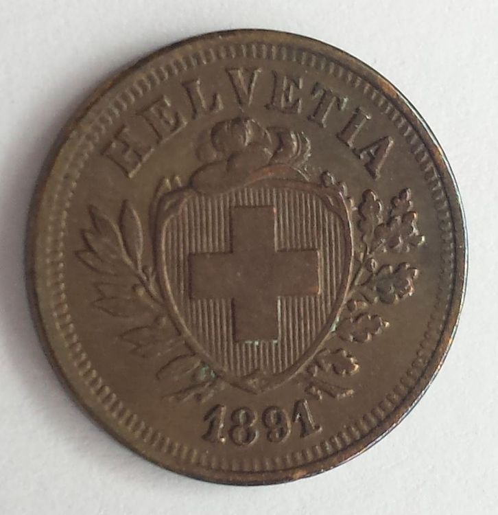1 Rappen Münze 1891 | Kaufen auf Ricardo