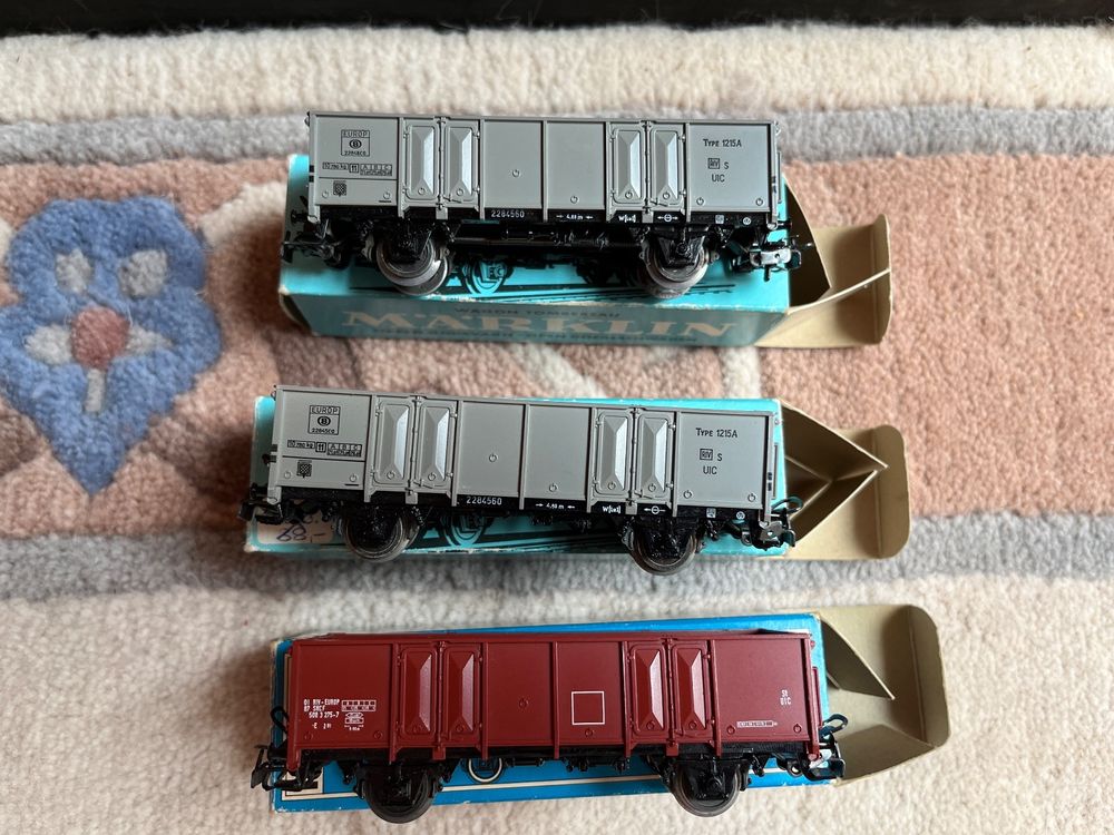 Märklin 4638 + 4639 offene Güterwagen SNCB + NS OVP top Zust (Gebraucht ...