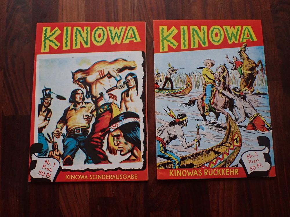 2 alte Western Comic Hefte KINOVA Nr. 1 + 2 , limitiert (Gebraucht) in ...