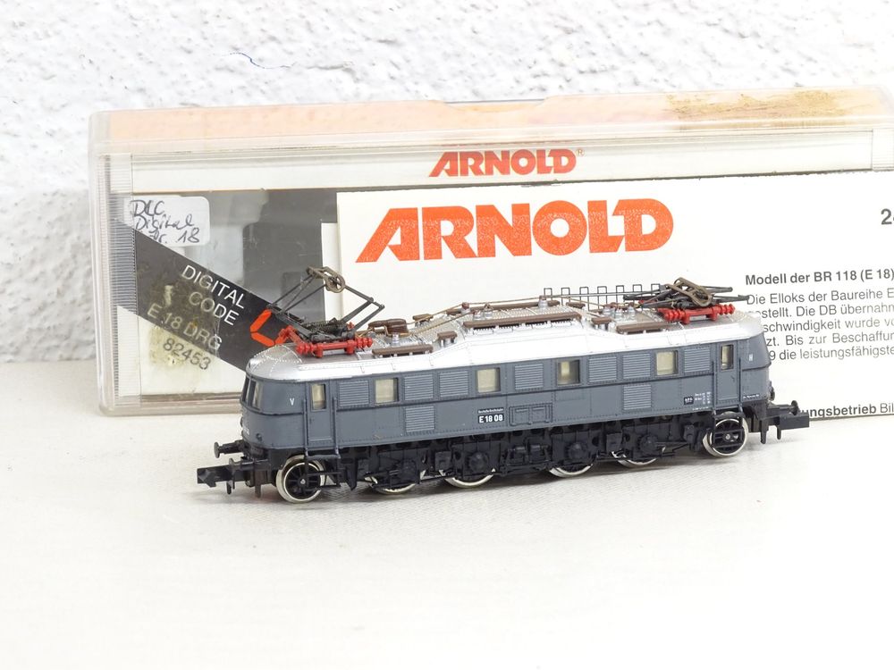 Arnold 82453 Elektrolok BR18 08, Grau, Digital, Spur N, OVP | Kaufen ...