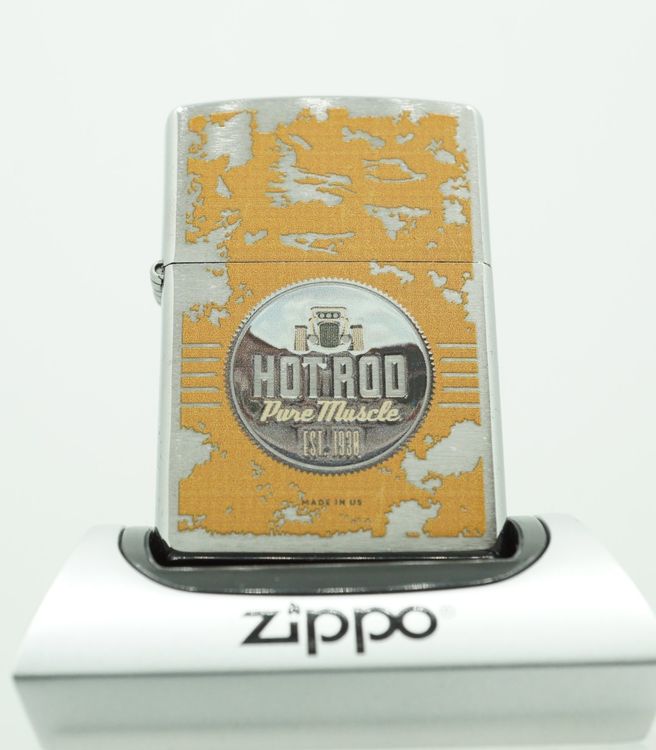 ZIPPO® HOT ROD - PURE MUSCLE - print - 2016 - UNGEZÜNDET (Neu (gemäss Beschreibung)) in Mels für ...