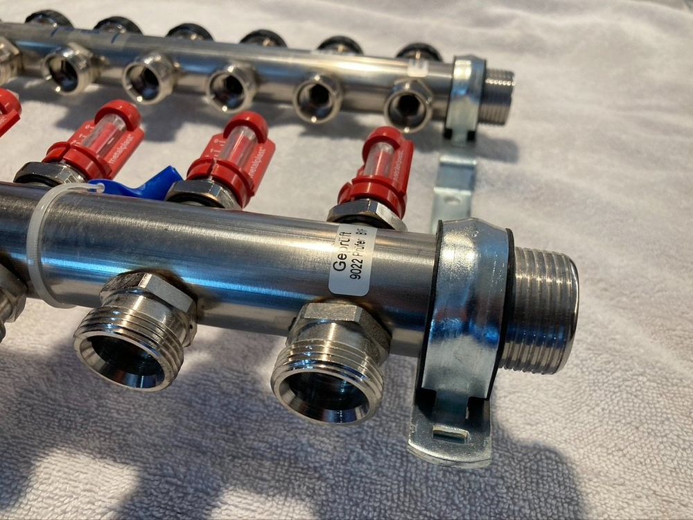 6-Fach Bodenheizungsverteiler Metaplast Heizkreisverteiler (Gebraucht) in Basel für CHF 109.95 ...