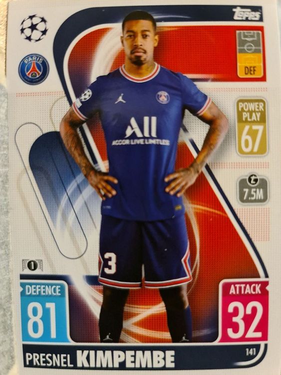 Nr.141 Match Attax Presnel Kimpembe | Kaufen auf Ricardo