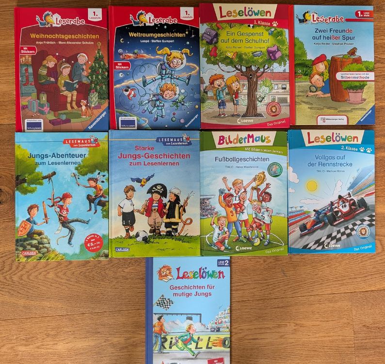 9 coole Jungsbücher Niveau 1./ 2. Klasse (Leserabe, -maus..) (Gebraucht ...
