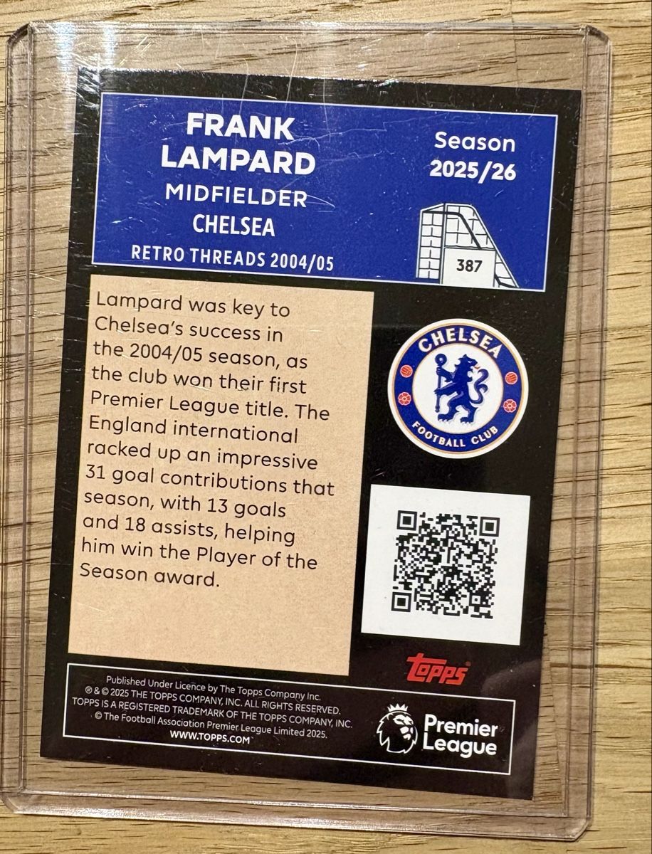 Frank Lampard, Topps PL 2026 (Neu (gemäss Beschreibung)) in Bassersdorf ...