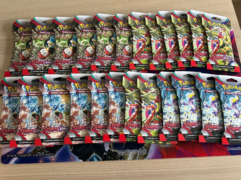 🇬🇧 24x Pokémon Booster Packs – Scarlet & Violet (ENGLISH ) (Neu und ...