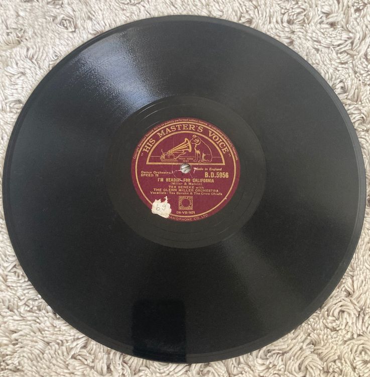 Tex Beneke with The Glenn Miller Orchestra-Schellack-10“-78R (Gebraucht ...