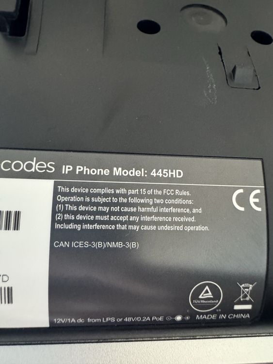 Audiocodes 445HD IP Phone SIP - Top Zustand - Büro Telefon (Neu (gemäss ...