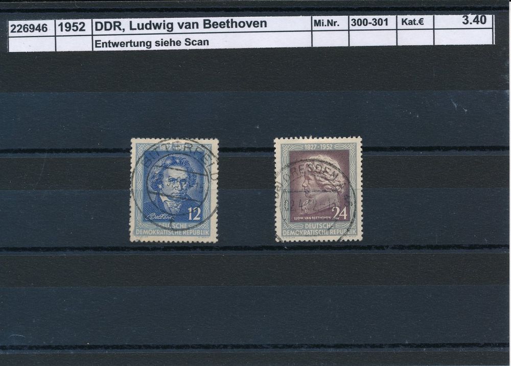1952 DDR, Ludwig van Beethoven | Kaufen auf Ricardo