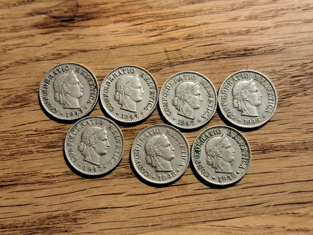 5Rp. Münzen (Gebraucht) in Pratteln für CHF 2 – mit Lieferung auf ...