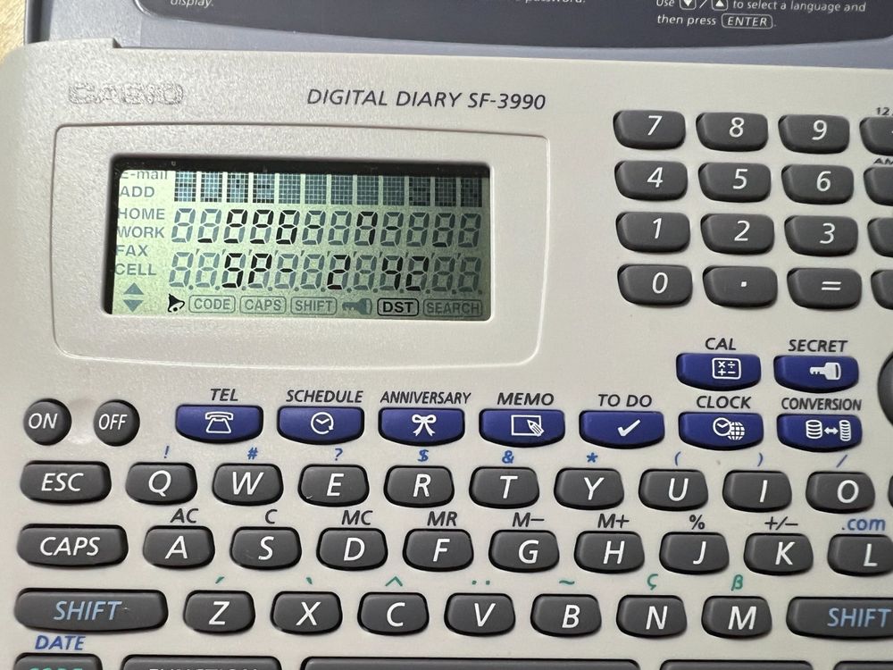 CASIO Digital Diary SF3990 128 KB Data Error | Kaufen auf Ricardo