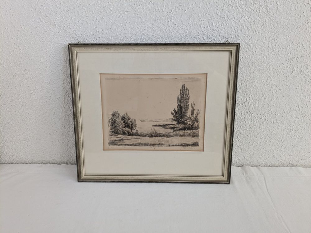 Lithographie Ernst Schlatter - Am Bodensee (Gebraucht) in Weinfelden ...