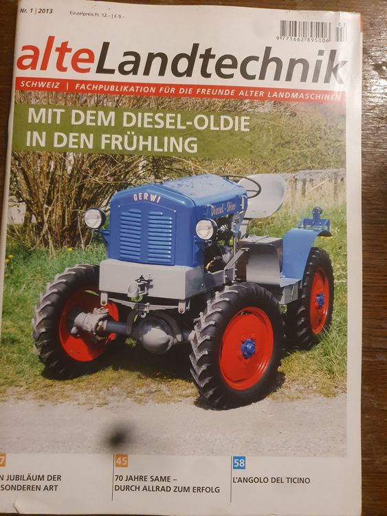 Alte Landtechnik 1/13 John Deere Same Holzgas Porsche xb | Kaufen auf Ricardo