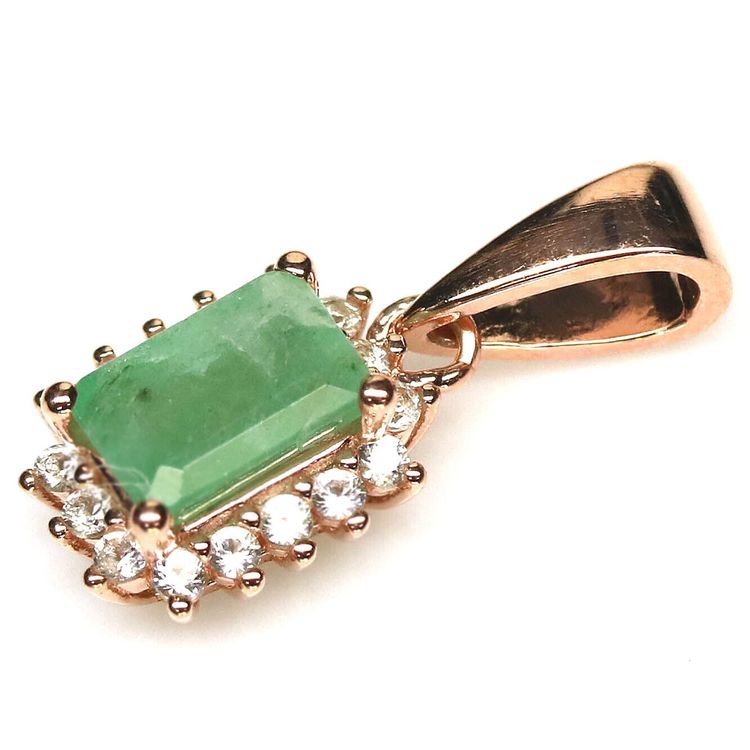 Vrai Echte 4ct Emeraude Smaragd Pendentif Anhaenger Kaufen Auf Ricardo