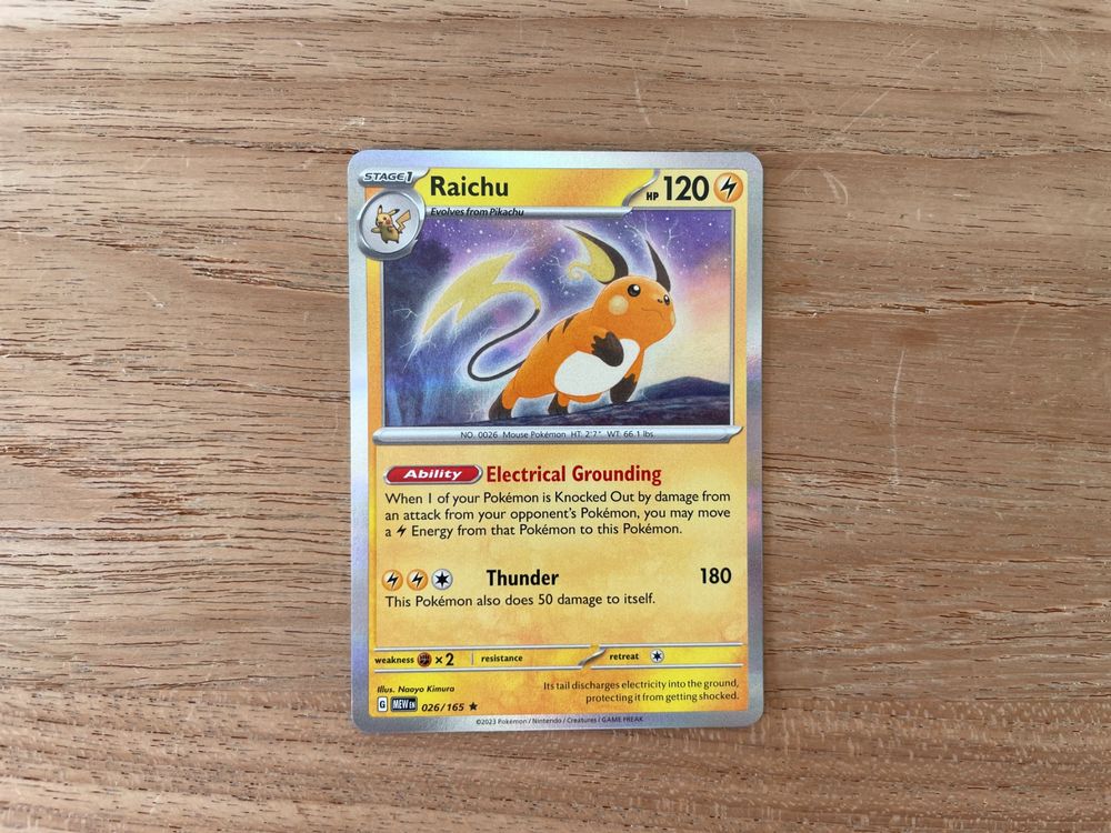 Raichu Holo EN 151 Scarlet & Violet Pokemon | Kaufen auf Ricardo