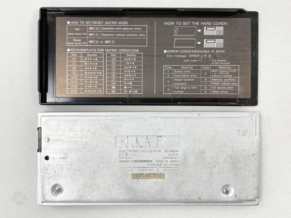 SHARP PC 1403H Pocket-Computer Basic 32KB Vintage Calculator (Gebraucht ...