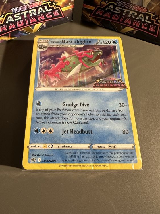 40 Pokemon Karten Deck SWSH205 mit Hisuian Basculegion Promo (Neu ...