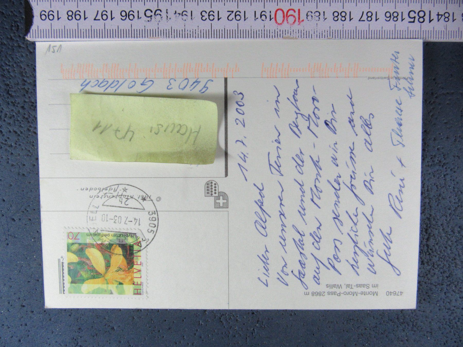 MONTE-MORO-PASS IM SAAS TAL VS AK (Gebraucht) in Ettingen für CHF 1 ...