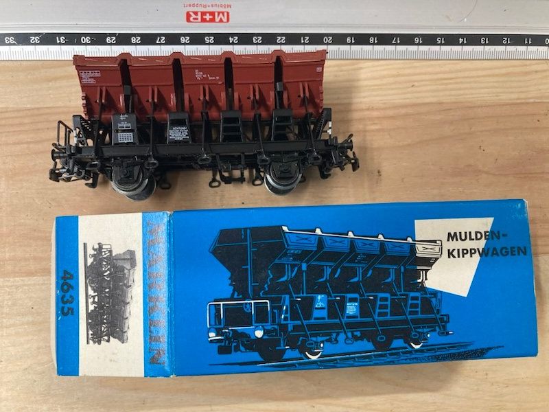 Märklin H0 4635 Muldenkippwagen F-z 120 DB (Gebraucht) in Brislach für ...