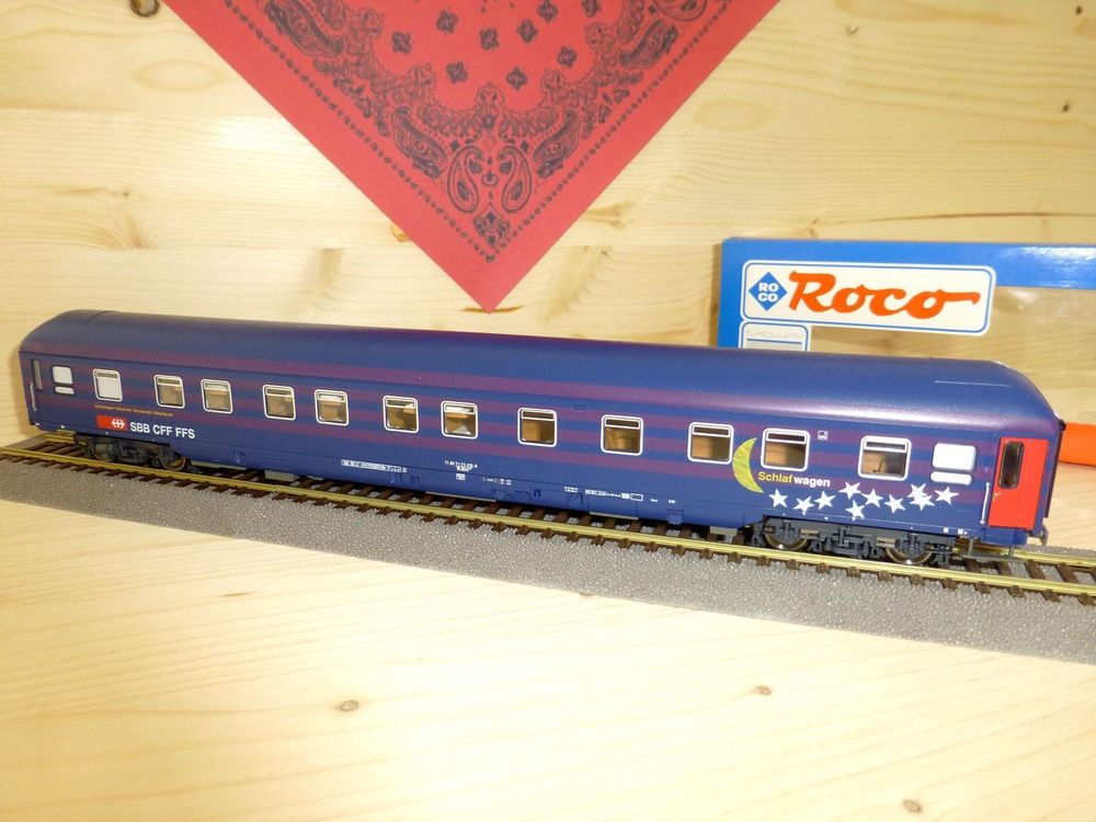 Roco SBB Schlafwagen Spur HO Gleichstrom (Neu und originalverpackt) in ...