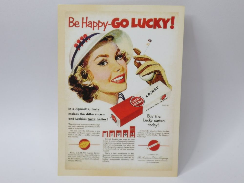 AK Lucky Strike Postkarte Werbung (Neu (gemäss Beschreibung)) in ...