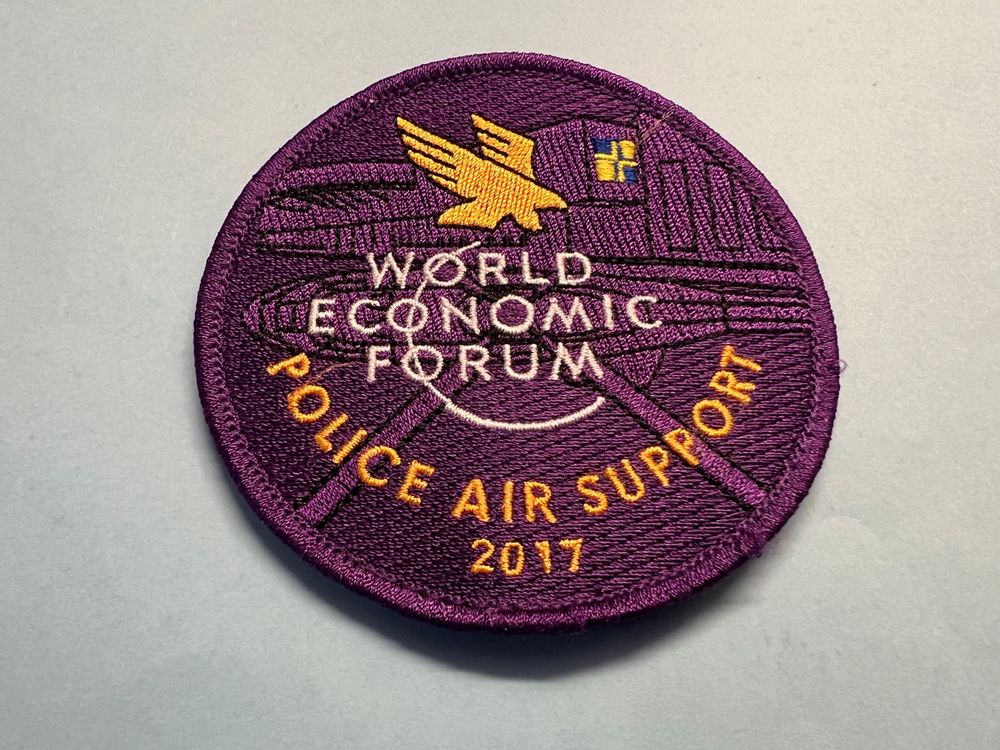 Badge Police Air Support WEF 2017 en tissu avec velcro | Kaufen auf Ricardo
