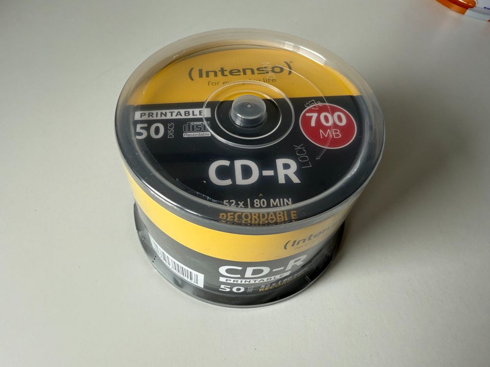 Intenso CD-R, 50er Spindel, printable, 700 MB, 52x , 80 Min. | Kaufen auf Ricardo
