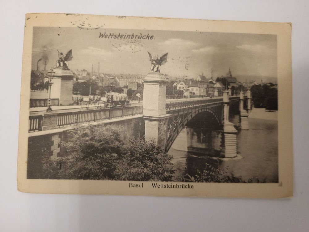 AK Wettsteinbrücke Basel 1918 (Gebraucht) in nunningen für CHF 11 – mit Lieferung auf Ricardo kaufen