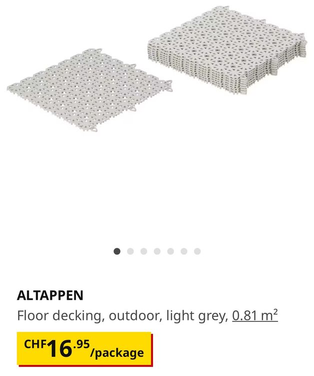 Bodenrost Ikea ALTAPPEN (Gebraucht) in für CHF 18 – nur Abholung auf ...