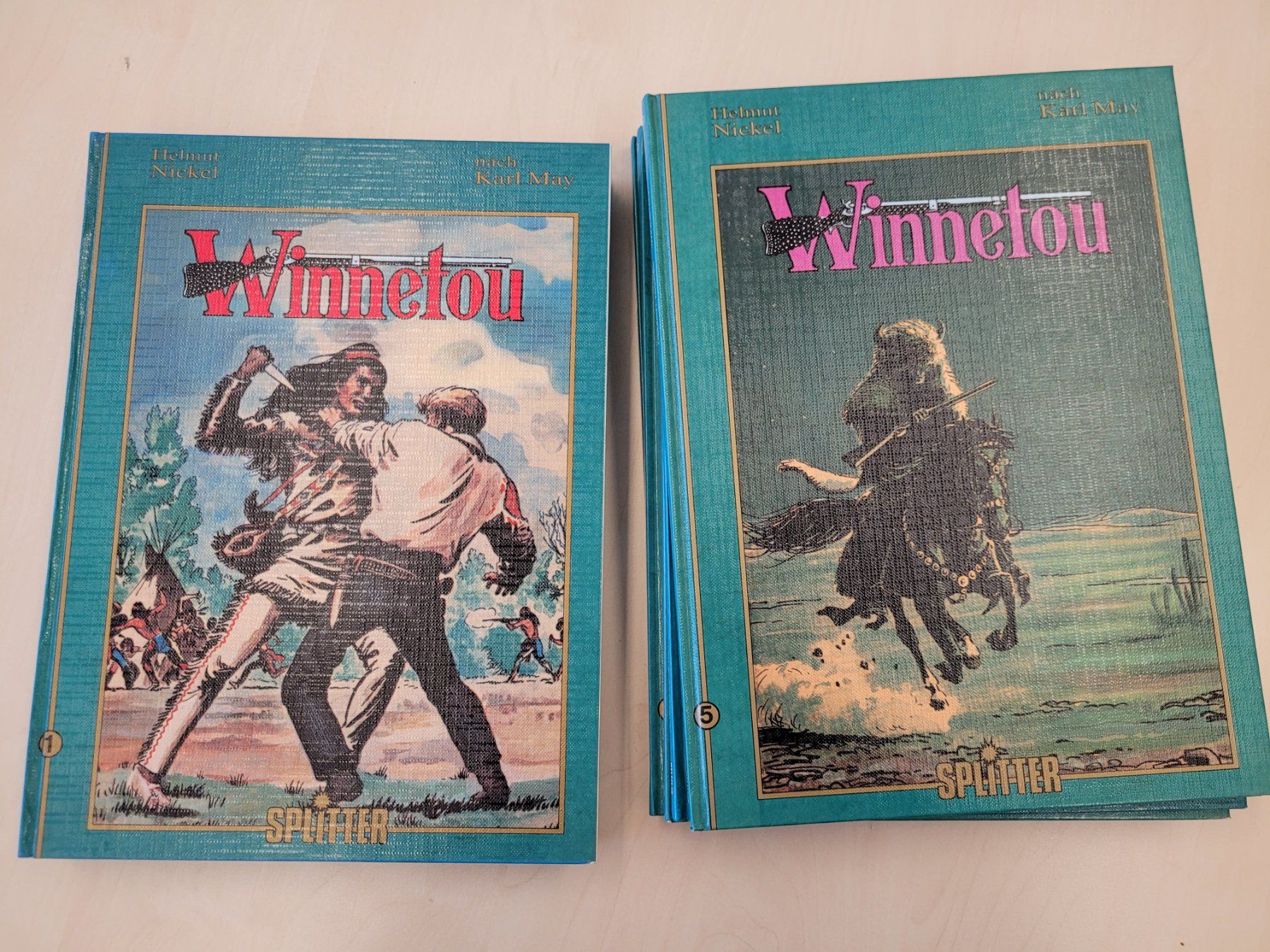 9 X Winnetou Comics, Splitter Verlag, nach Karl May (Gebraucht) in ...