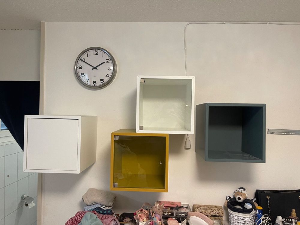 IKEA EKET 5X Wandregale, Schubladen, Vitrinen, Neuwertig | Kaufen auf ...