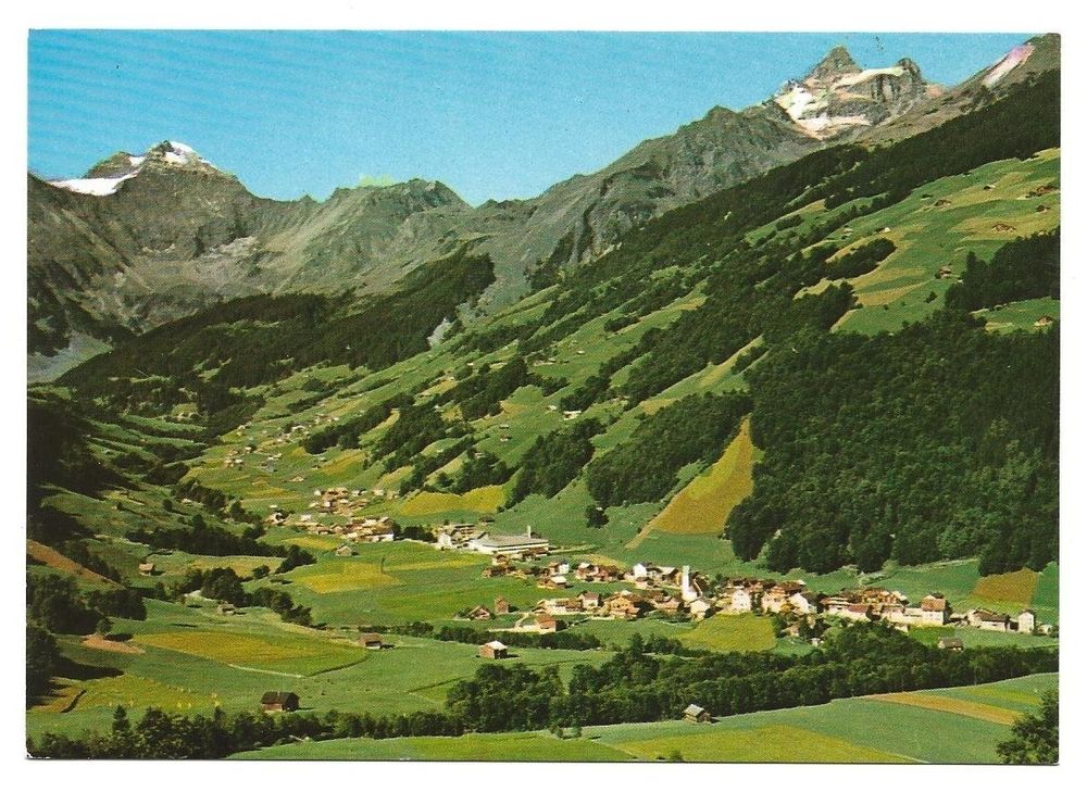 Elm 1000 m ü. M. Postkarte Schweiz Berge Landschaft (Gebraucht) in Küttigen für CHF 0.7 – mit ...