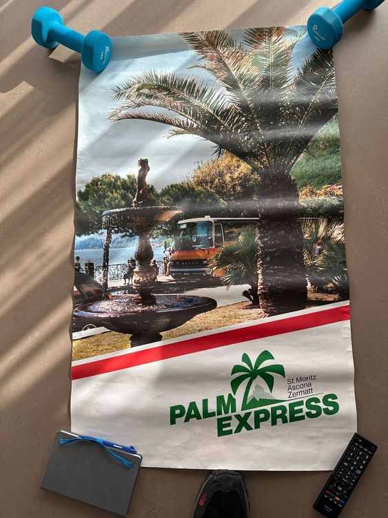 PALM EXPRESS Plakat hing einst im Reisebüro St.Moritz | Kaufen auf Ricardo