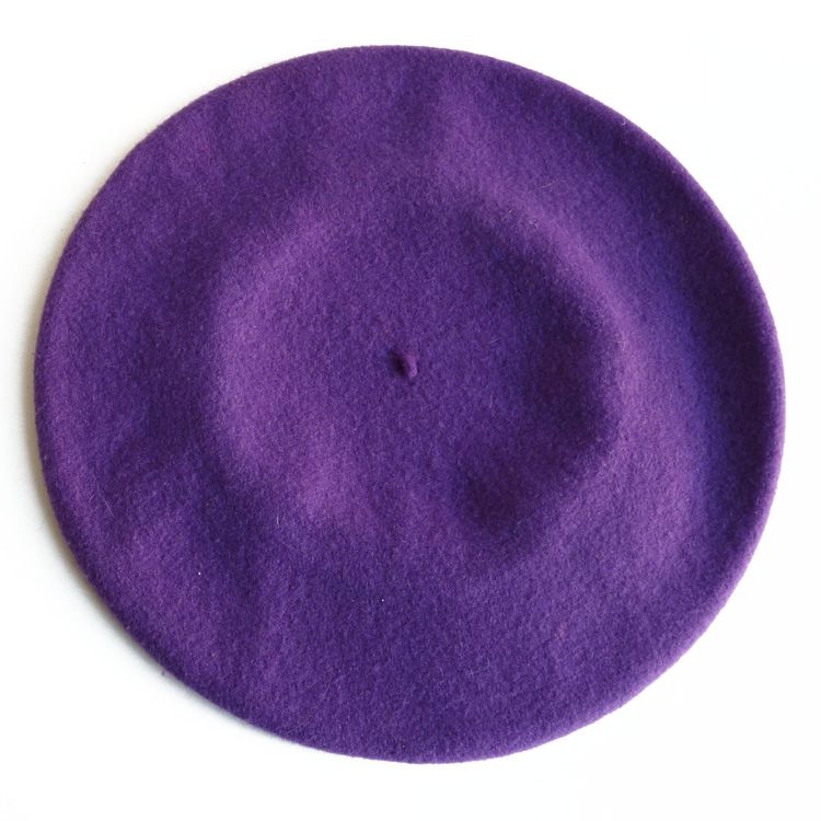 Berêt violett one size Wolle Wollfilz VINTAGE ca. 1980s | Kaufen auf ...