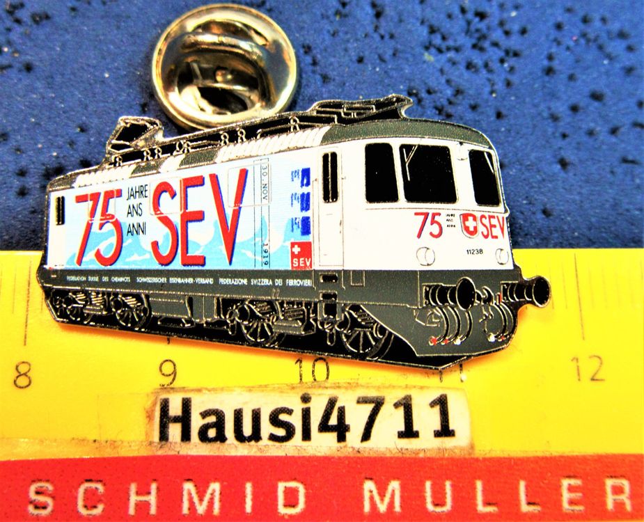 SBB Re4/4 E-LOK SCHMID-MÜLLER SMD PIN 75JAHRE SEV LIMITIERT (Gebraucht) in Ettingen für CHF 4.95 ...