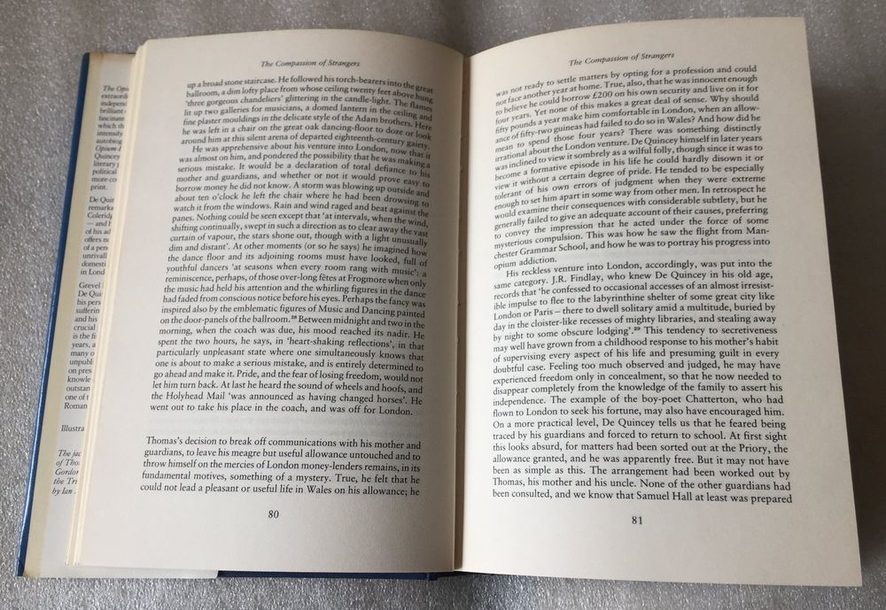 The Opium-Eater A Life of Thomas De Quincey Grevel Lindop HC (Gebraucht ...