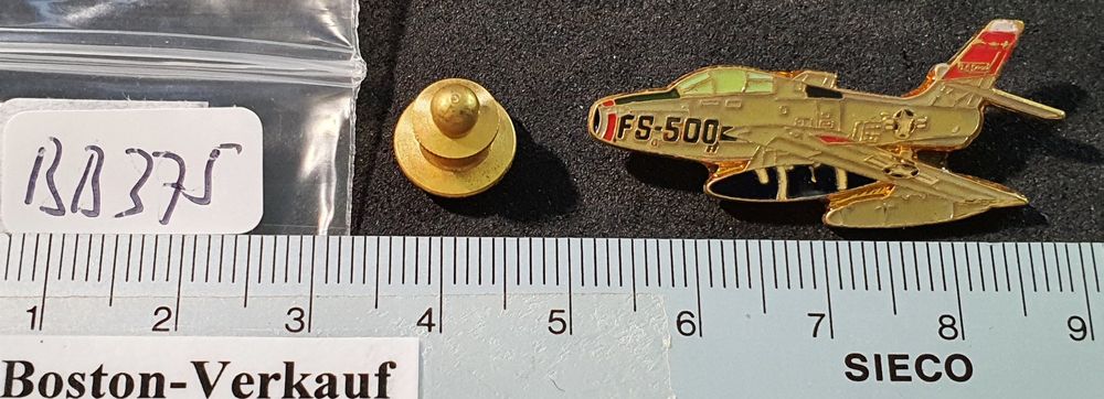 BB375 - Pin Militär Armee Army Air Force Jet Flugzeug FS-500 (Gebraucht ...