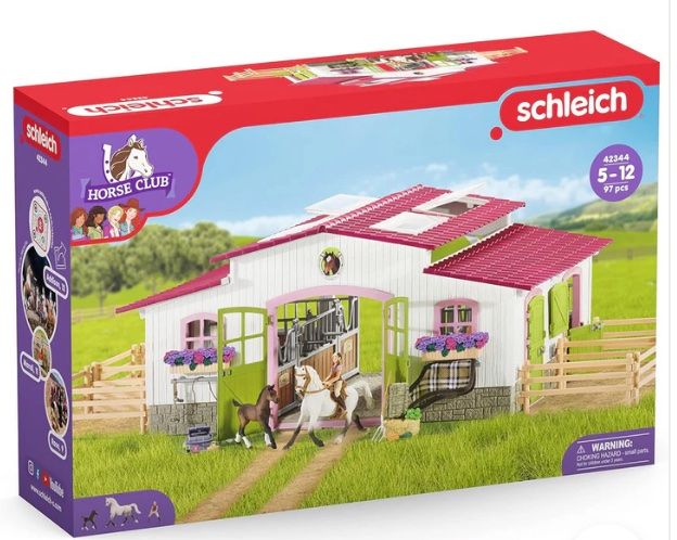 Schleich 42344 Horse Club Stall Reitstall Haus Bauernhof (Gebraucht) in ...