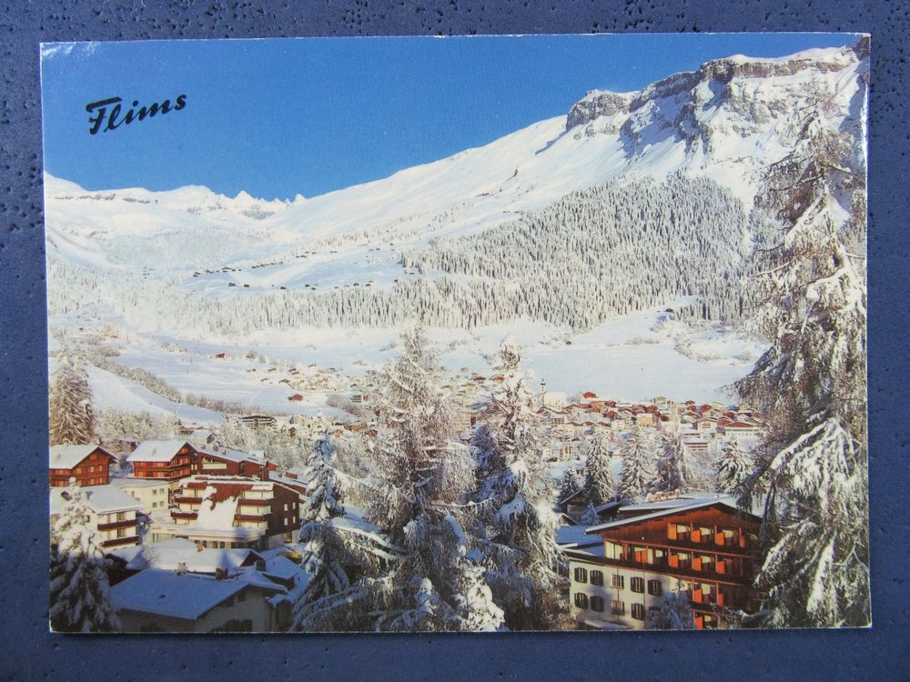 AK FLIMS-WALDHAUS UND FLIMS-DORF SKIGEBIET FOPPA NARAUS CASS (Gebraucht) in Ettingen für CHF 3. ...