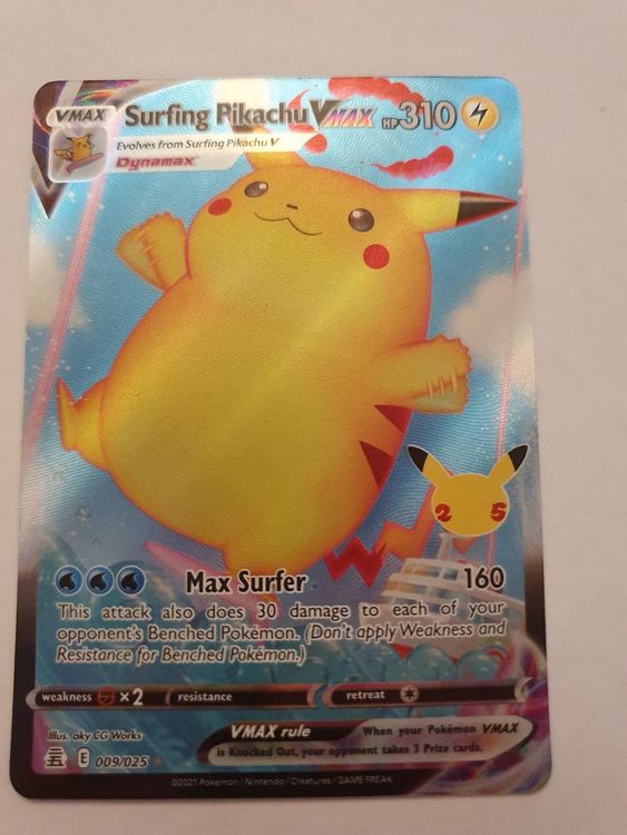 Pokemon Surfing Pikachu Vmax (Gebraucht) in Lichtensteig für CHF 2 ...