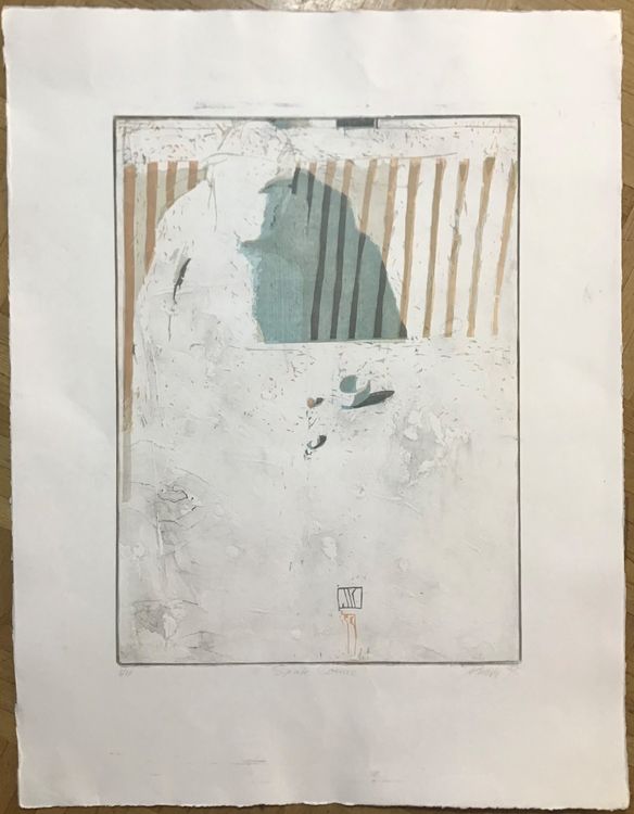 Sehr Interessante Grosse Lithographie Unleserlich Signiert (Gebraucht) in Root für CHF 40 – mit ...