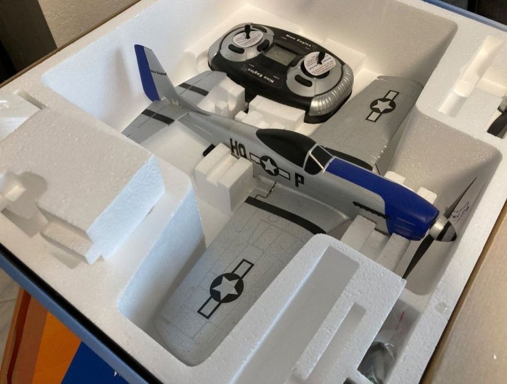 RC MODELLFLUGZEUG P-51 Mustang | 400mm | Nine Eagles/ RTF!!! | Kaufen auf Ricardo