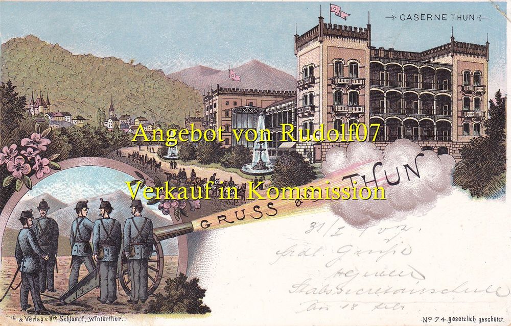Gruss aus Thun (Litho) /ar (Gebraucht) in Hombrechtikon für CHF 2.5 ...