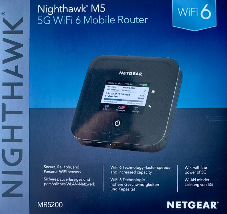 NETGEAR Nighthawk M5 Mobile Router (MR5200) (Gebraucht) in Lausanne für ...