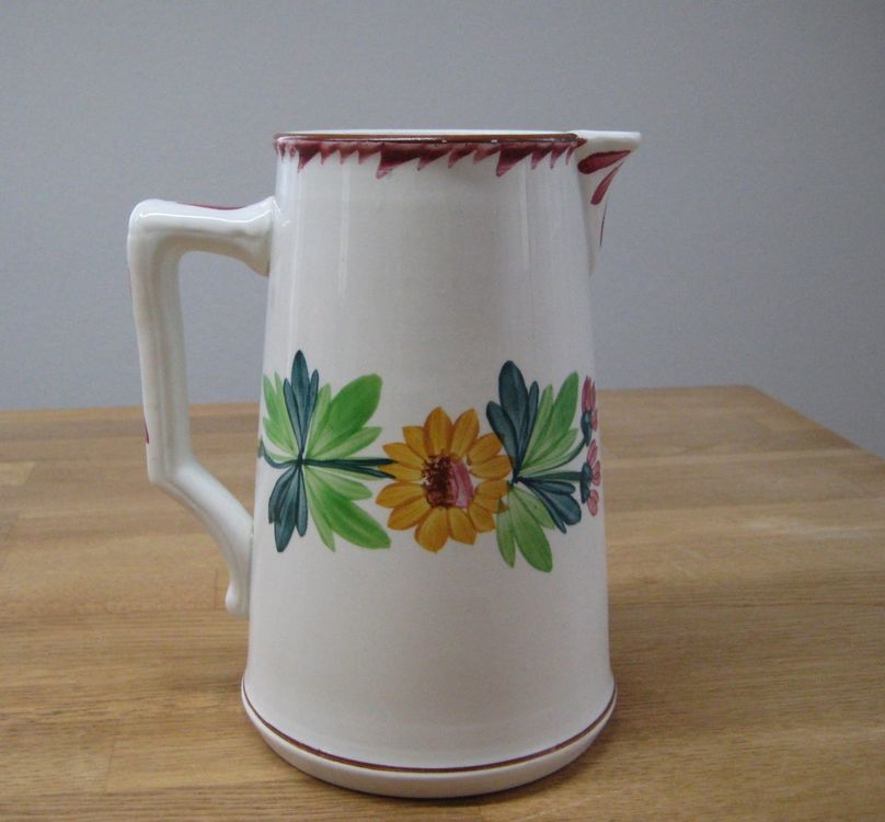 Antiker Keramik Krug Sarreguemines Dèco COLMAR (Gebraucht) in Langendorf für CHF 35 – mit ...