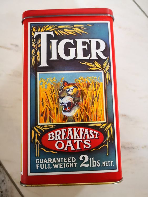 Sammler Blechdose TigerOats für Kaffee oder Tee | Kaufen auf Ricardo