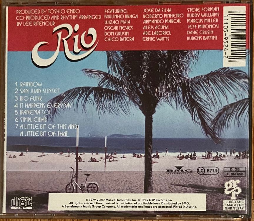 LEE RITENOU CD Rio (1979) Jazz • Dave Grusin (Gebraucht) in Luzern für ...