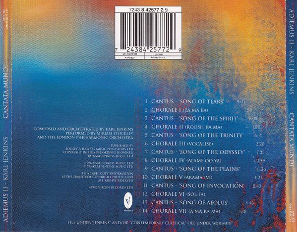 Adiemus, Karl Jenkins – Adiemus II - Cantata Mundi (D13) | Kaufen auf Ricardo