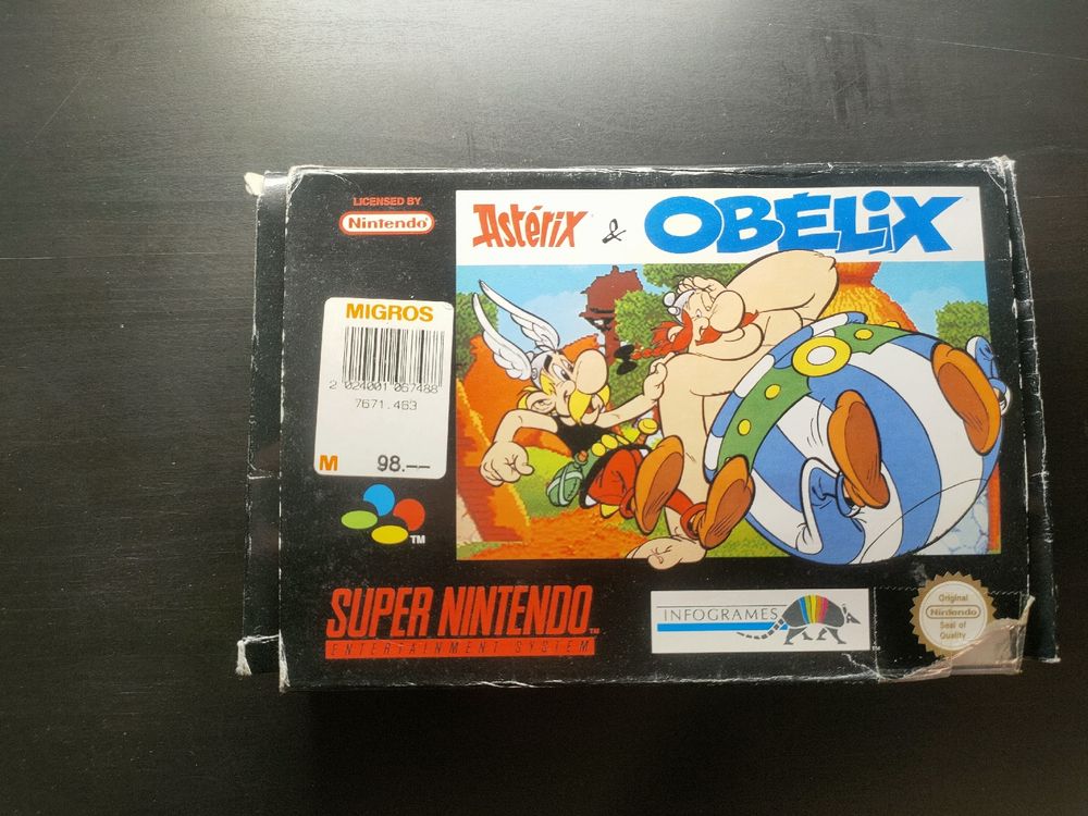 Super Nintendo SNES – Asterix & Obelix – OVP + Modul (Gebraucht) in ...