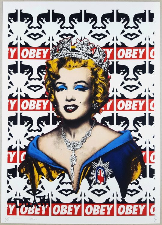 Death NYC Ltd Ed Pop Art Druck " Obey Queen Marilyn Monroe (Neu (gemäss ...
